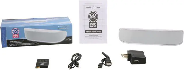 Accessory Power Professional Series GG-SONAWAVE-WHT GOgroove SonaWAVE ...