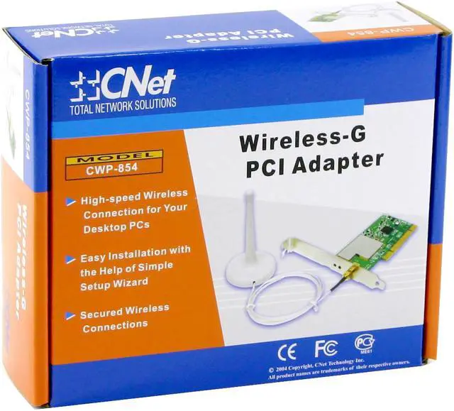 CNet CWP-854 PCI Wireless-G Adapter - Newegg.com