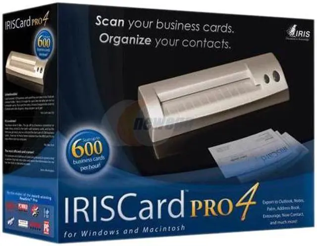 IRISCard Pro 4 - USB 2.0 Business Card Scanner - Newegg.com