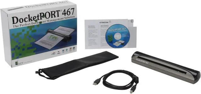 PenPower DocketPORT 467 Portable Document and ID Sheetfed Scanner ...