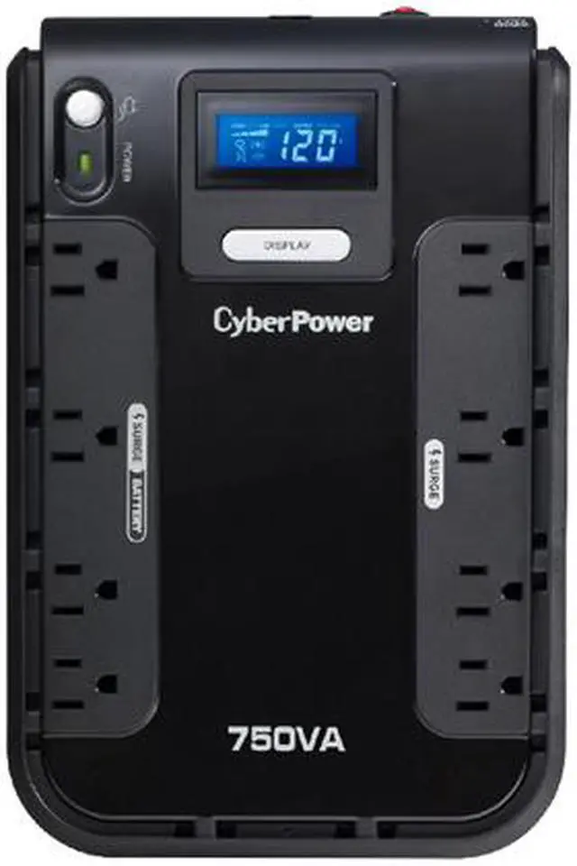 CyberPower TAA Compliant CP750LCDTAA Intelligent LCD 750VA/420W Desktop ...