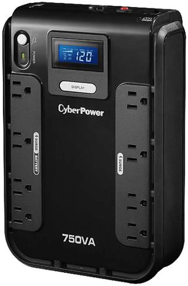 CyberPower TAA Compliant CP750LCDTAA Intelligent LCD 750VA/420W Desktop ...