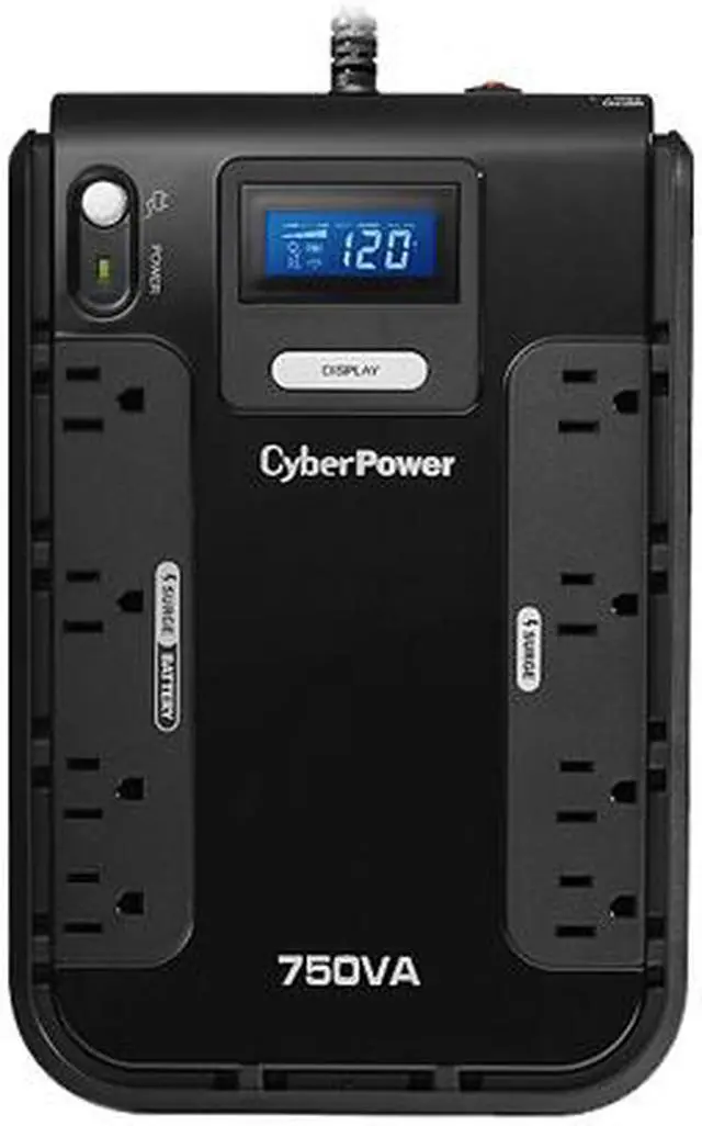 CyberPower TAA Compliant CP750LCDTAA Intelligent LCD 750VA/420W Desktop ...