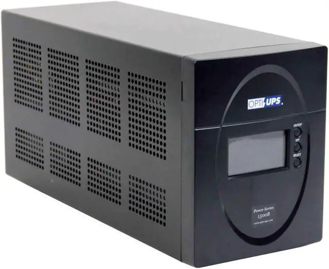 OPTI-UPS Power Series PS1500B True Sine Wave UPS w/ LCD Monitor ...