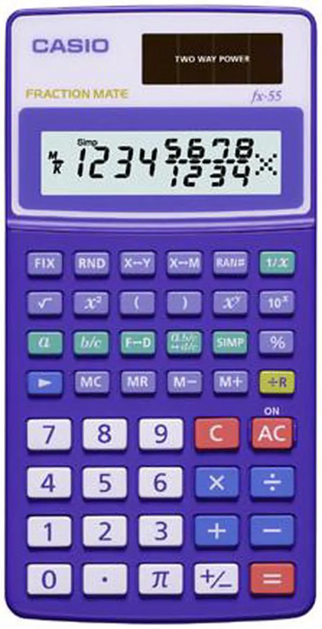 Casio FX-55BU Fraction Mate Calculator - Teacher Pack of 10 - Newegg.com