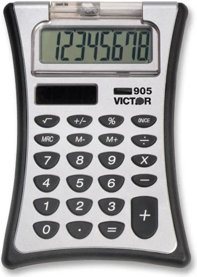 Victor 905 905 Handheld/Minidesk Calculator, 8-Digit LCD - Newegg.com