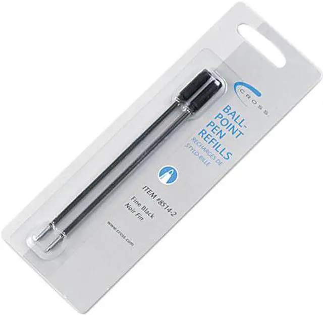 Cross 8514-2 Refills for Ballpoint Pens, Fine, Black Ink, 2/Pack ...