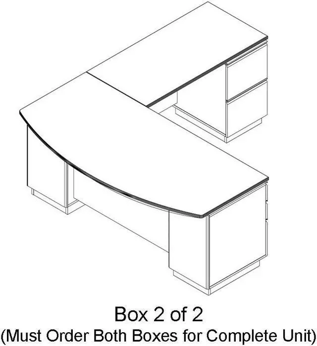 Bush Furniture Milano Collection Right L-Desk Top, 71-1/8w x 81-1/2d ...