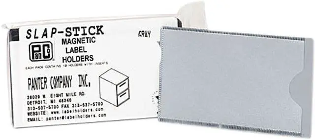 Panter Company MAG-LH-GY Slap-Stick Magnetic Label Holders, Side Load ...