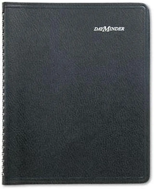 DayMinder Premiere G400-00 Recycled Monthly Planner, Black, 6 7/8" x 8 ...