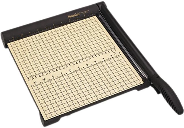 Premier T12 SharpCut Paper Trimmer, 15 Sheets, Wood Base, 12