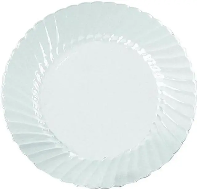 WNA WNA CW6180 Classicware Plates, Plastic, 6 in, Clear, 18 / Bag, 10 ...
