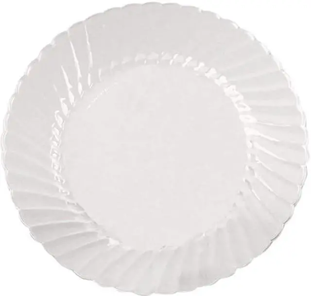 WNA WNA CW9180 Classicware Plates, Plastic, 9 in, Clear, 18 / Bag, 10 ...