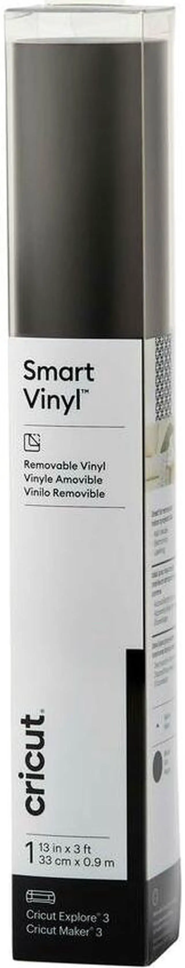 Cricut Smart Vinyl Removable Black | 1 Roll 13inx3ft 2008519 - Newegg.com