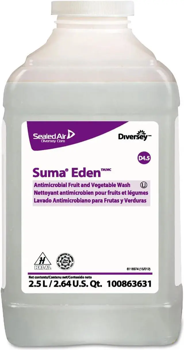 Diversey 100863631 Suma Eden D4.5, 2 x 84.5 oz., Antimicro, Fruit ...