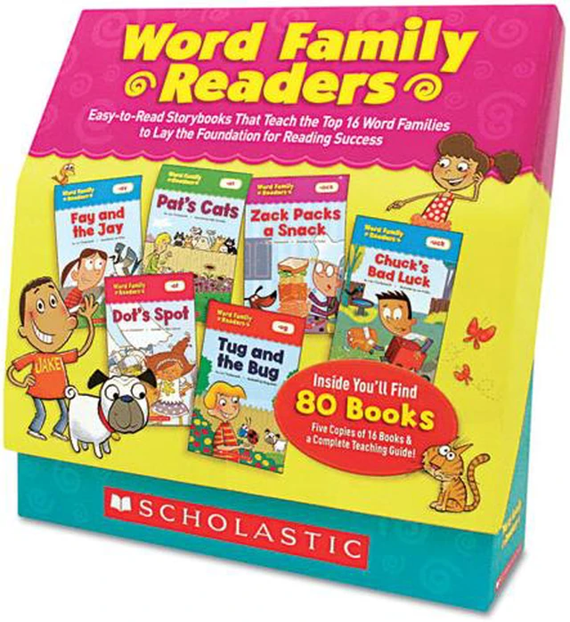 Scholastic 0545231485 Word Family Readers Set, 80 Books/16 Pages and ...