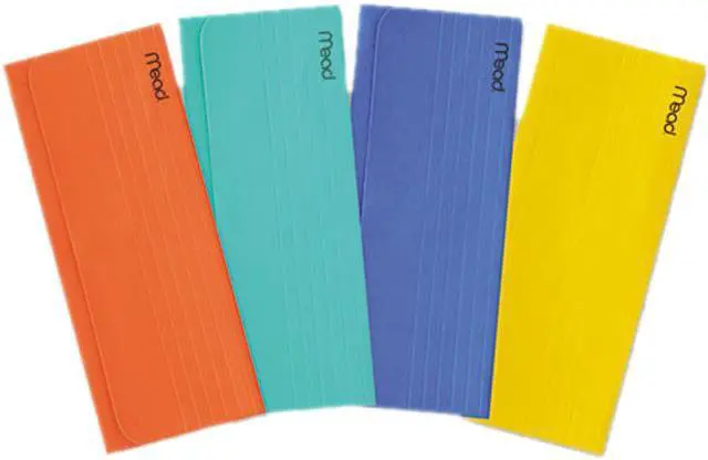 Mead 35360 Brite Wallet, 4 1/2 x 10 3/4, Two Inch Expansion, Assorted ...