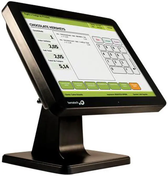 Bematech SB1015 15" True-Flat 5 Wire Resistive Touch Screen All-in-One ...