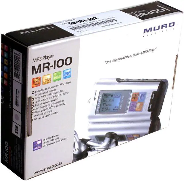 MURO Silver & Black 256MB MP3 Player MR-100 256MB - Newegg.com