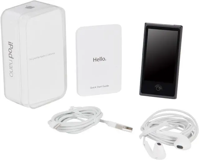 Refurbished: Apple iPod nano (7th Gen) 2.5" Slate 16GB MP3 Player ...