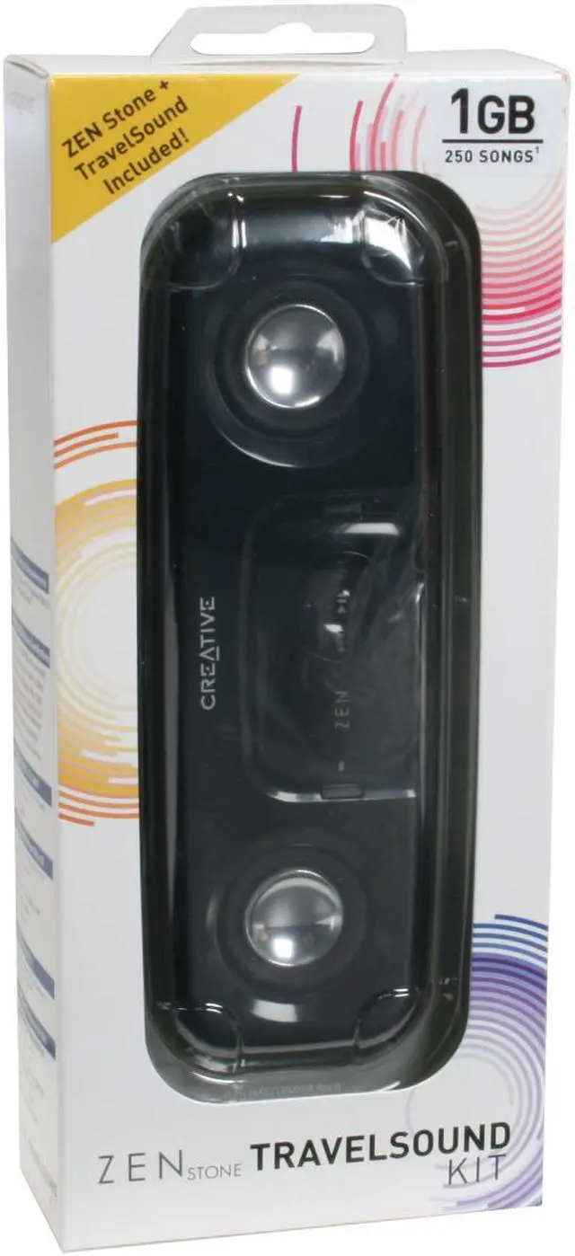 Creative ZEN STONE Black 1GB MP3 Player - Newegg.com