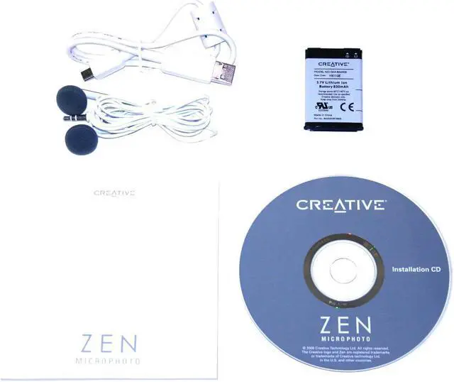 Creative ZEN Microphoto Blue 8GB MP3 Player - Newegg.com