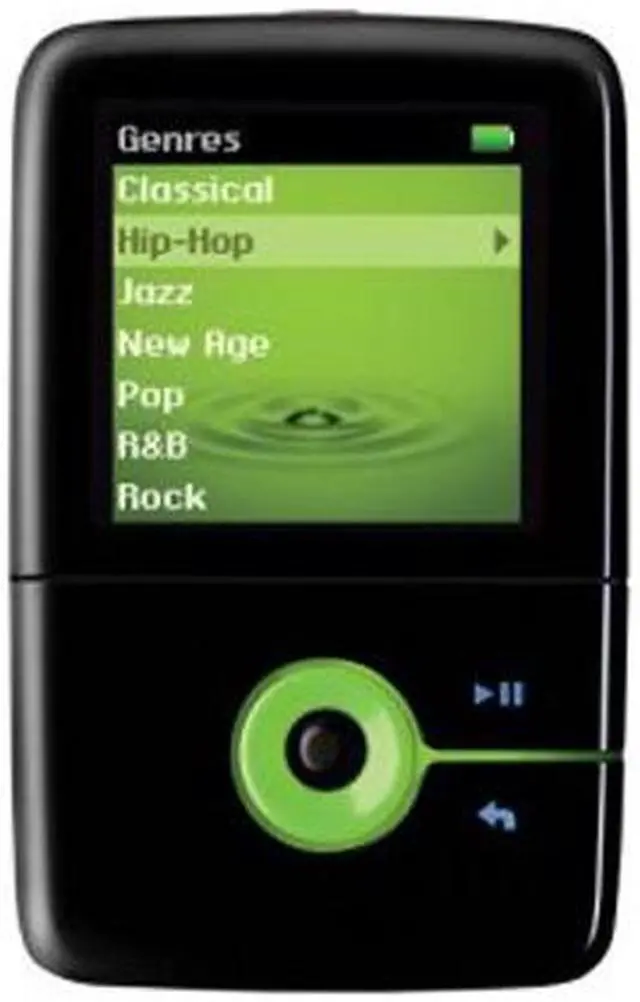 Creative ZEN V Green/glossy black 2GB MP3 Player - Newegg.com