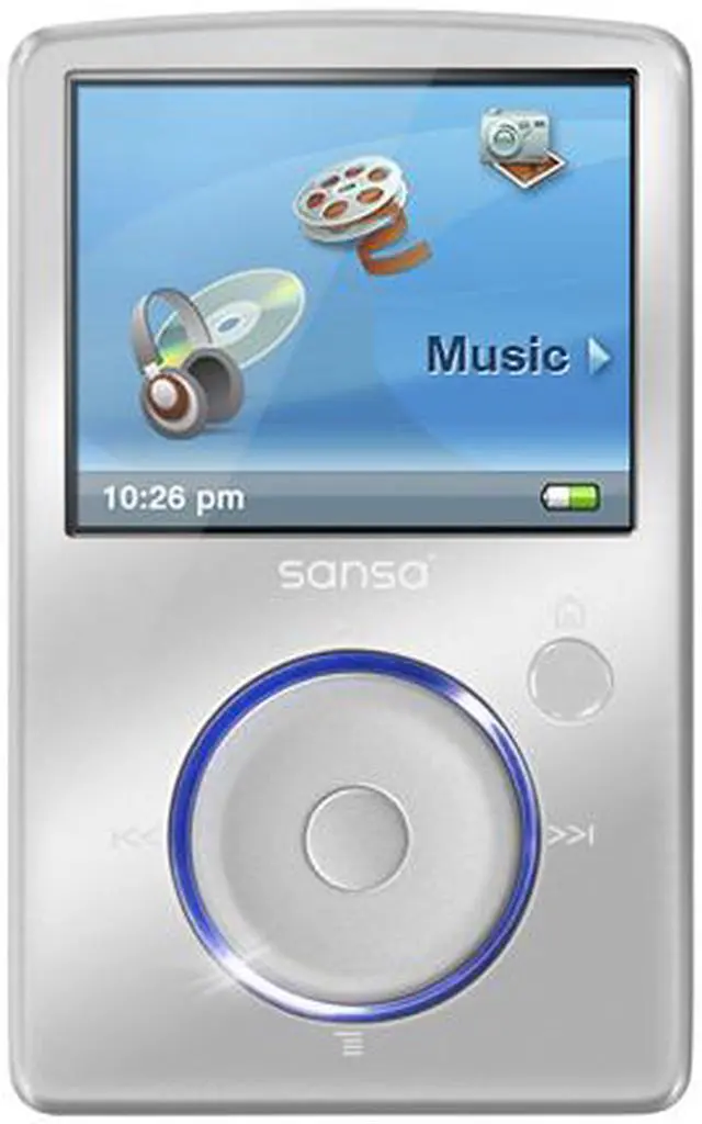 SanDisk Sansa Fuze 1.9" Silver 8GB MP3 / MP4 Player - Newegg.com