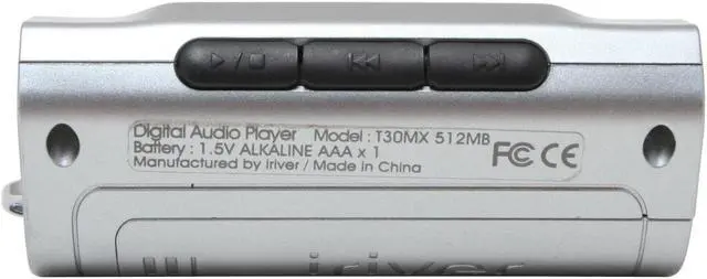 Refurbished: iRiver T30 Black/Silver 512MB MP3 Player T30512MB - Newegg.com
