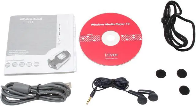 Refurbished: iRiver T30 Black/Silver 512MB MP3 Player T30512MB - Newegg.com