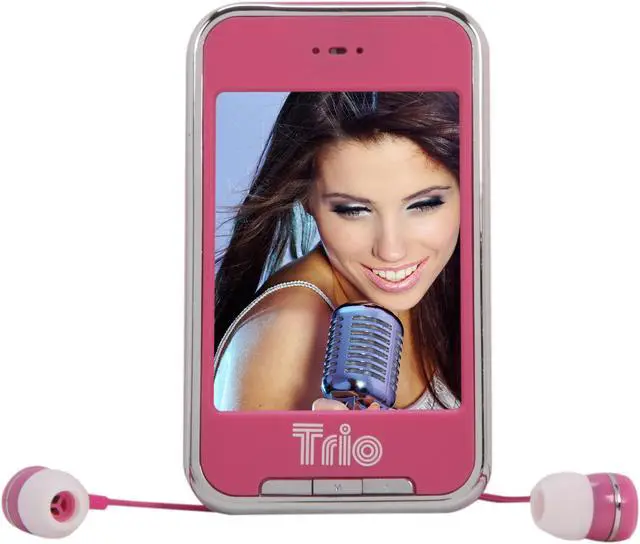 Mach Speed 2.8" Pink 4GB Media Player Trio Touch 4 - Newegg.com