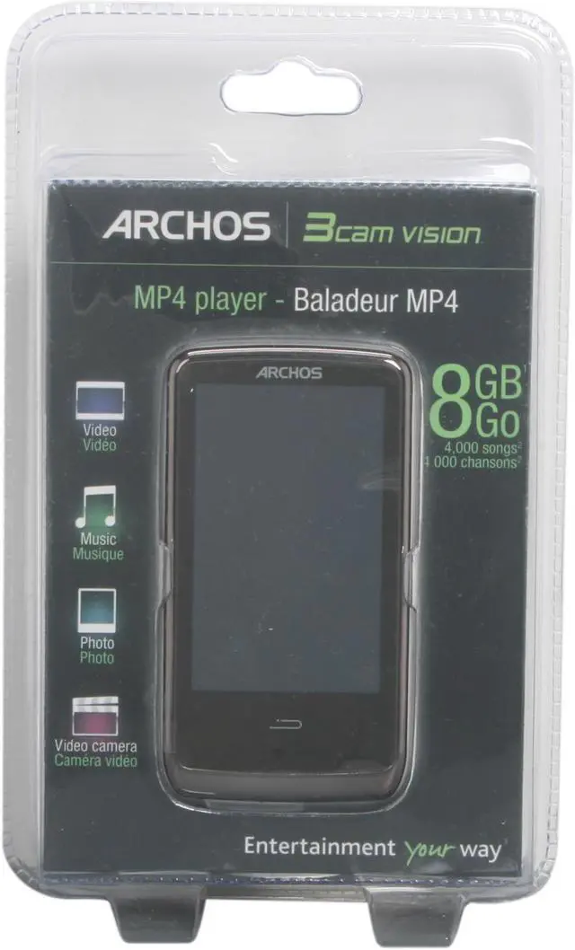 Archos - 3cam Vision - 8GB MP3/MP4 Player w/ Camera (501547) - Newegg.com
