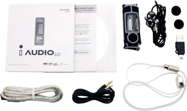 iAUDIO Black/Silver 1GB MP3 Player U2-1024BL - Newegg.com