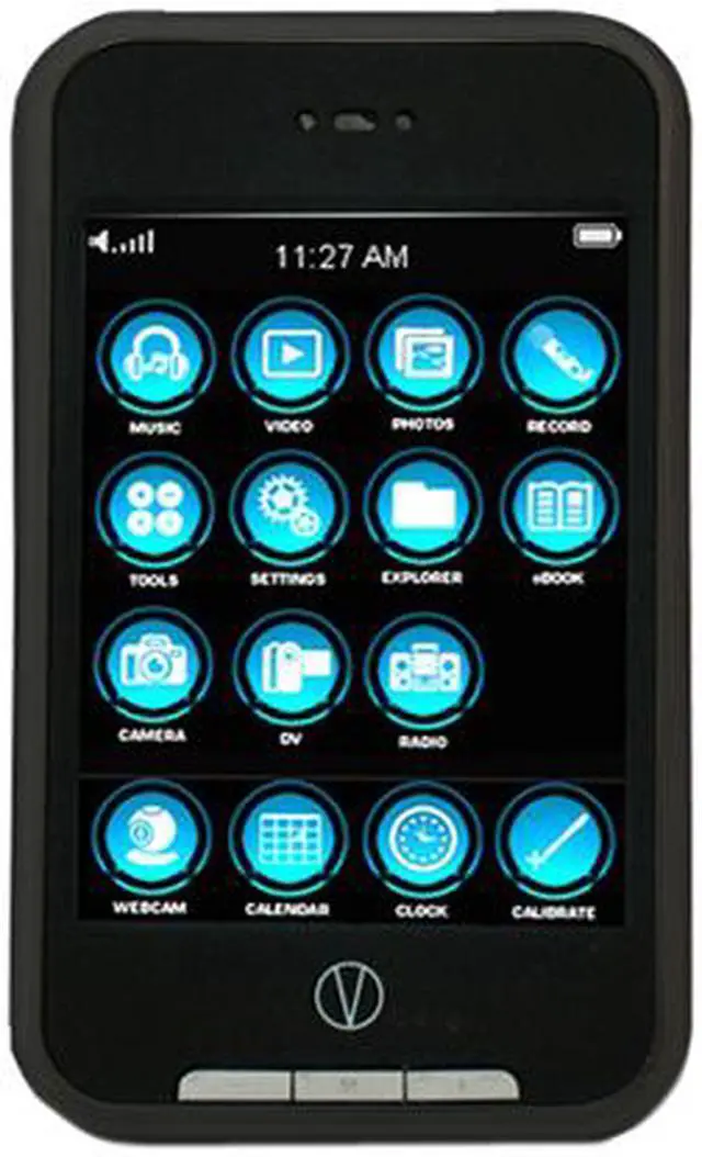 Visual Land V-Touch 2.8" Black 8GB MP3 Player VL-875-8GB-SSB-10 ...