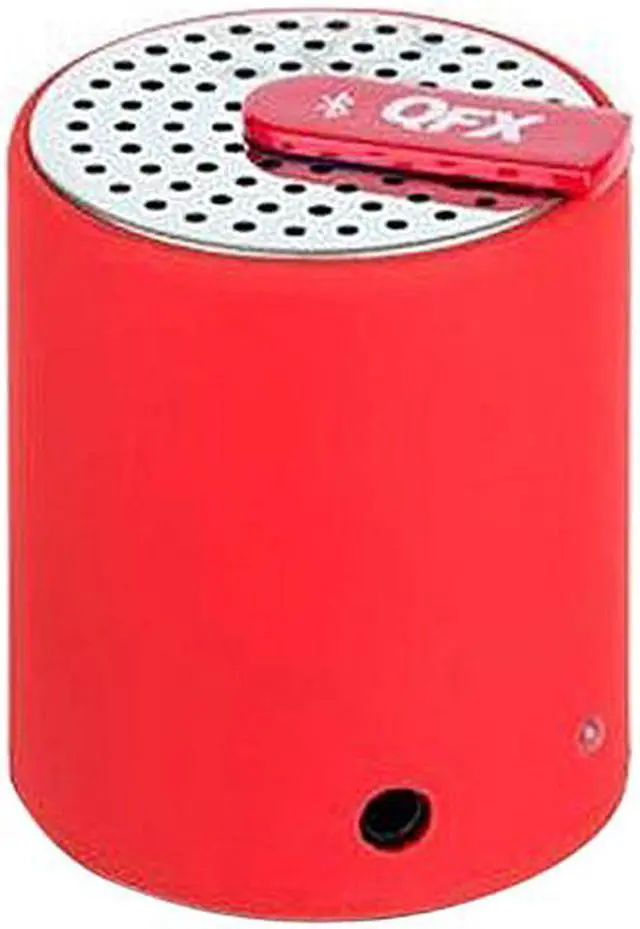 QFX CS-27RED Portable bluetooth speaker with aux-in - Newegg.com
