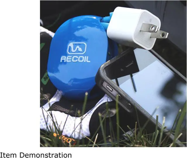 Recoil Winders LARGE Cord Winder for Laptop Chargers & More RC02B-LBLUB ...