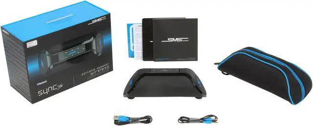 SMS Audio SMS-BT-SP-01BLK SYNC by 50 Portable Bluetooth Wireless ...