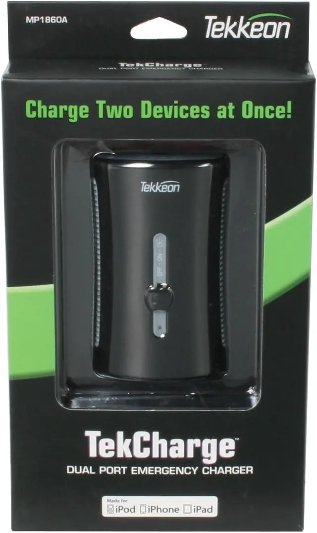 Tekkeon TekCharge Dual Port Power Pack MP1860A - Newegg.com