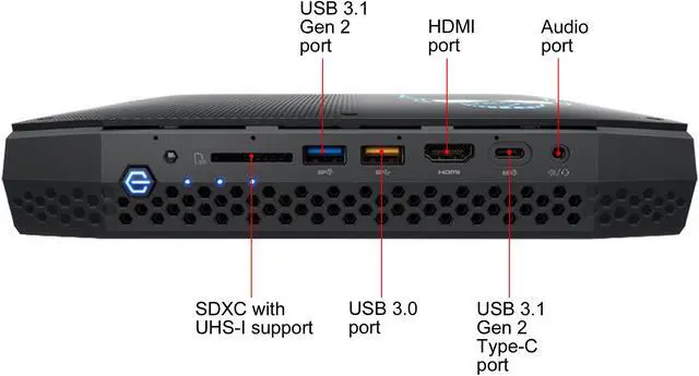 Intel NUC (Next Unit of Computing) BOXNUC8I7HVK1 Black Mini / Booksize ...