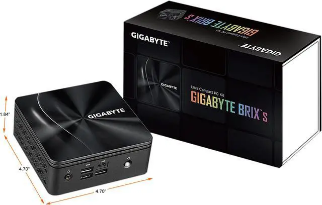 GIGABYTE BRIX GB-BRR5H-4500-BWUS Ultra Compact PC Kit, (AMD Barebone ...