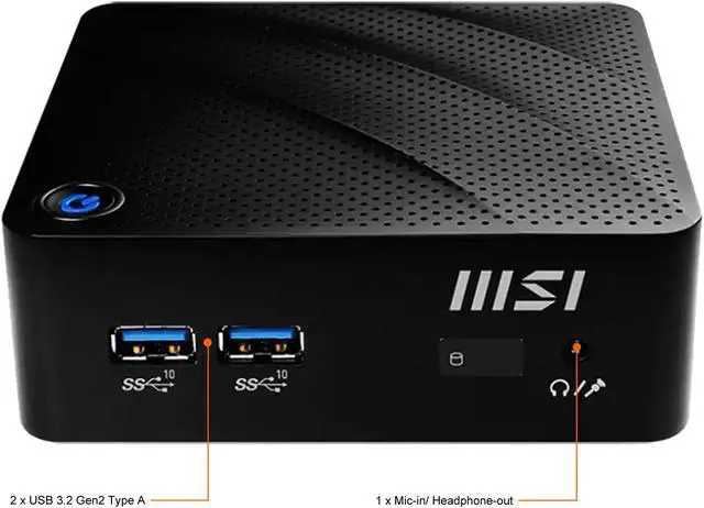 MSI Cubi N JSL-007BAU Mini / Booksize Barebone System - Newegg.com