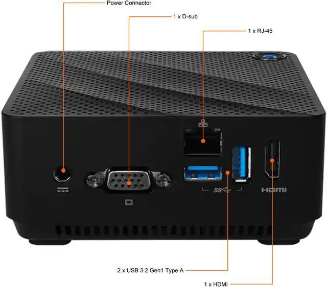 MSI Cubi N JSL-007BAU Mini / Booksize Barebone System - Newegg.com