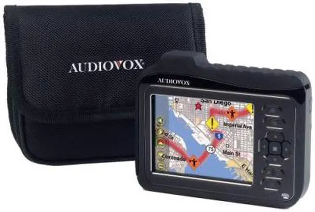 AUDIOVOX 3.5" 3.5 Inch Touch Screen Portable Navigation - Newegg.com