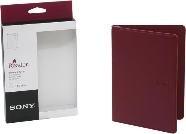 Sony Touch Edition Digital Reader Premium Book Cover - Red (PRSA-SC6/RC ...