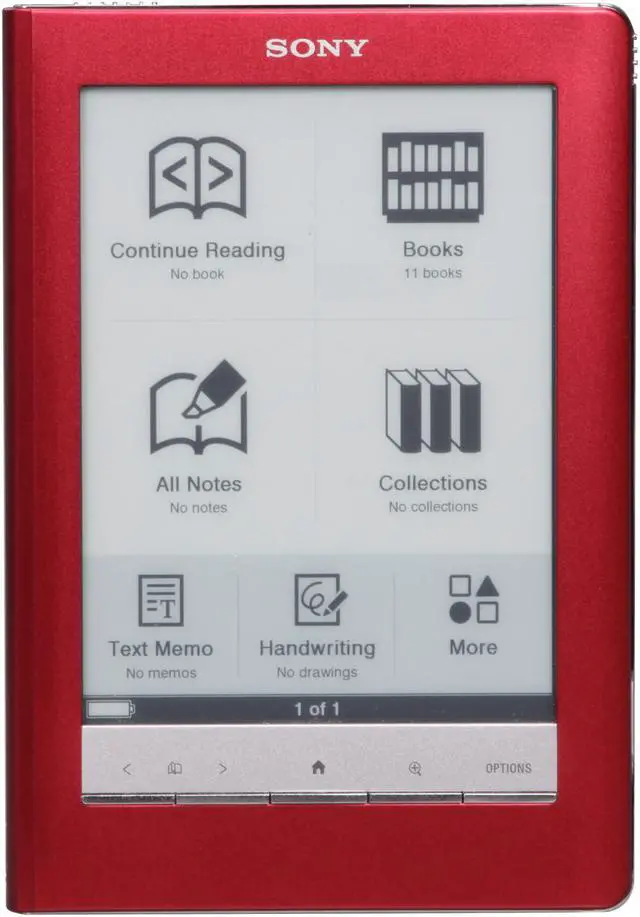 Sony eBook Reader Touch Edition Bundle (Red) PRS-600RC/V - Newegg.com