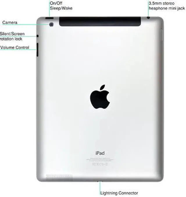 Refurbished: Apple iPad 4 A1459 (MD517LL/A) 32GB Flash Storage 9.7" B ...
