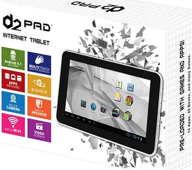 D2pad D2-712_WH 7.0" Tablet - Newegg.com