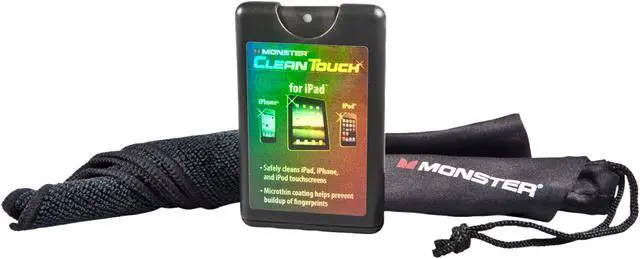 Monster Cable AI CLNTCH CleanTouch for iPod, iPhone and iPad Black ...