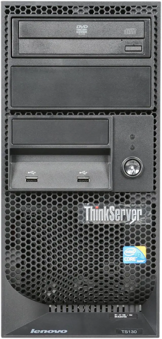 Lenovo ThinkServer TS130 Tower Server System Intel Core i3-2100 3.1 GHz ...