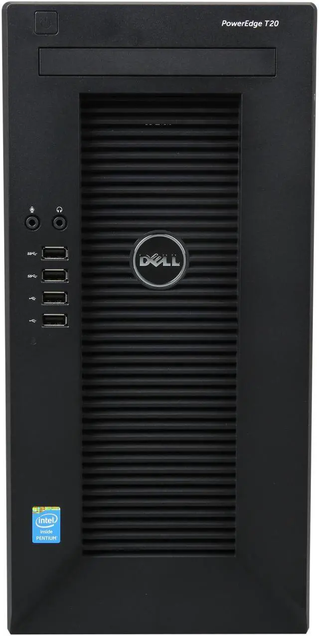 Dell PowerEdge T20 Mini-tower Server System Intel Pentium G3220, 4GB ...